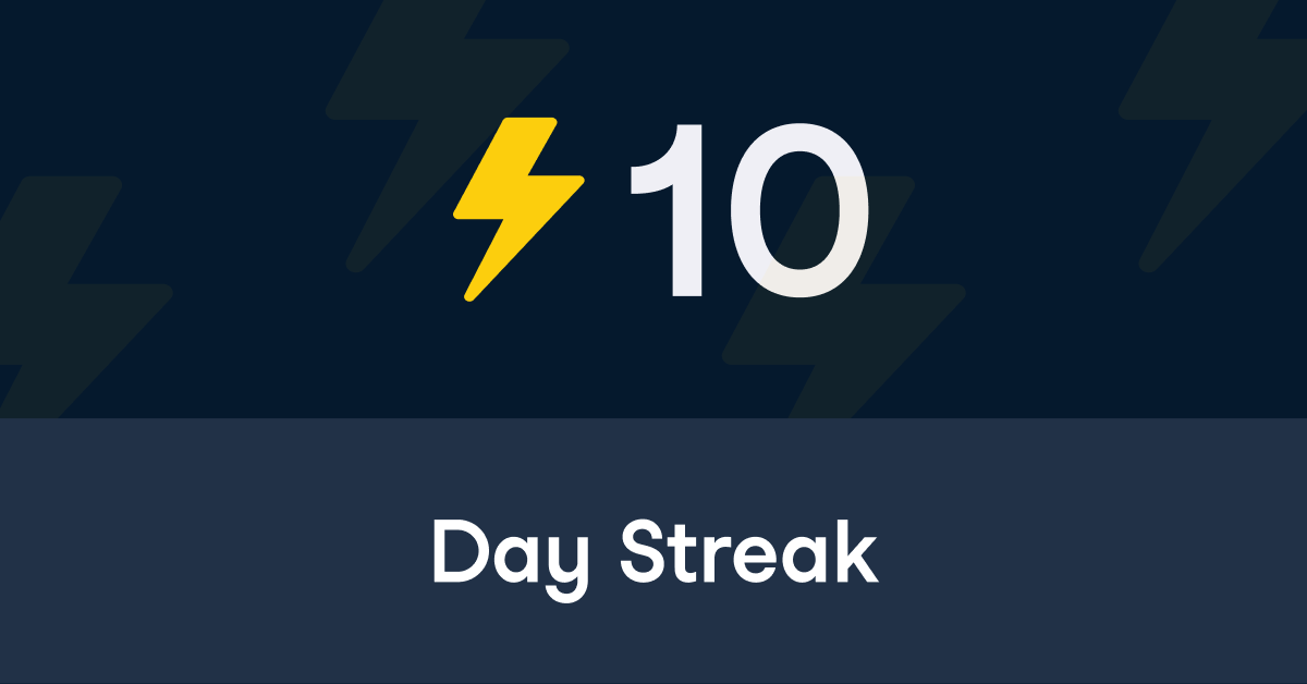 I just reached 10 days of learning on DataCamp 💪